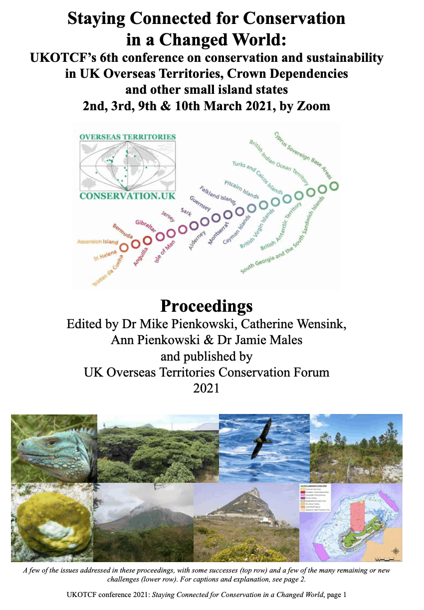 2021 Conference Proceedings published - UK Overseas Territories ...